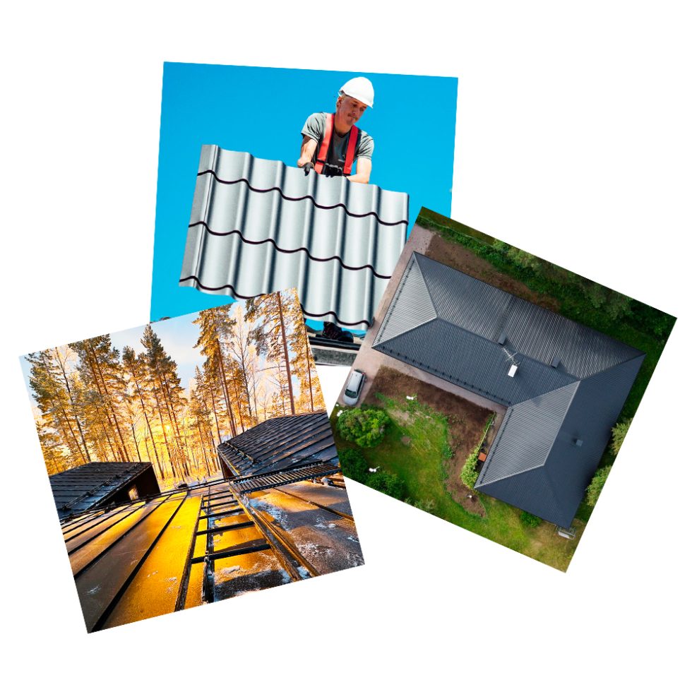 Peltikaton runkorakenne - Harjatuuletus, ruoteet ja aluskate